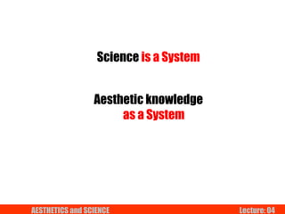 Aesthetics Design and Science Relation.ppt