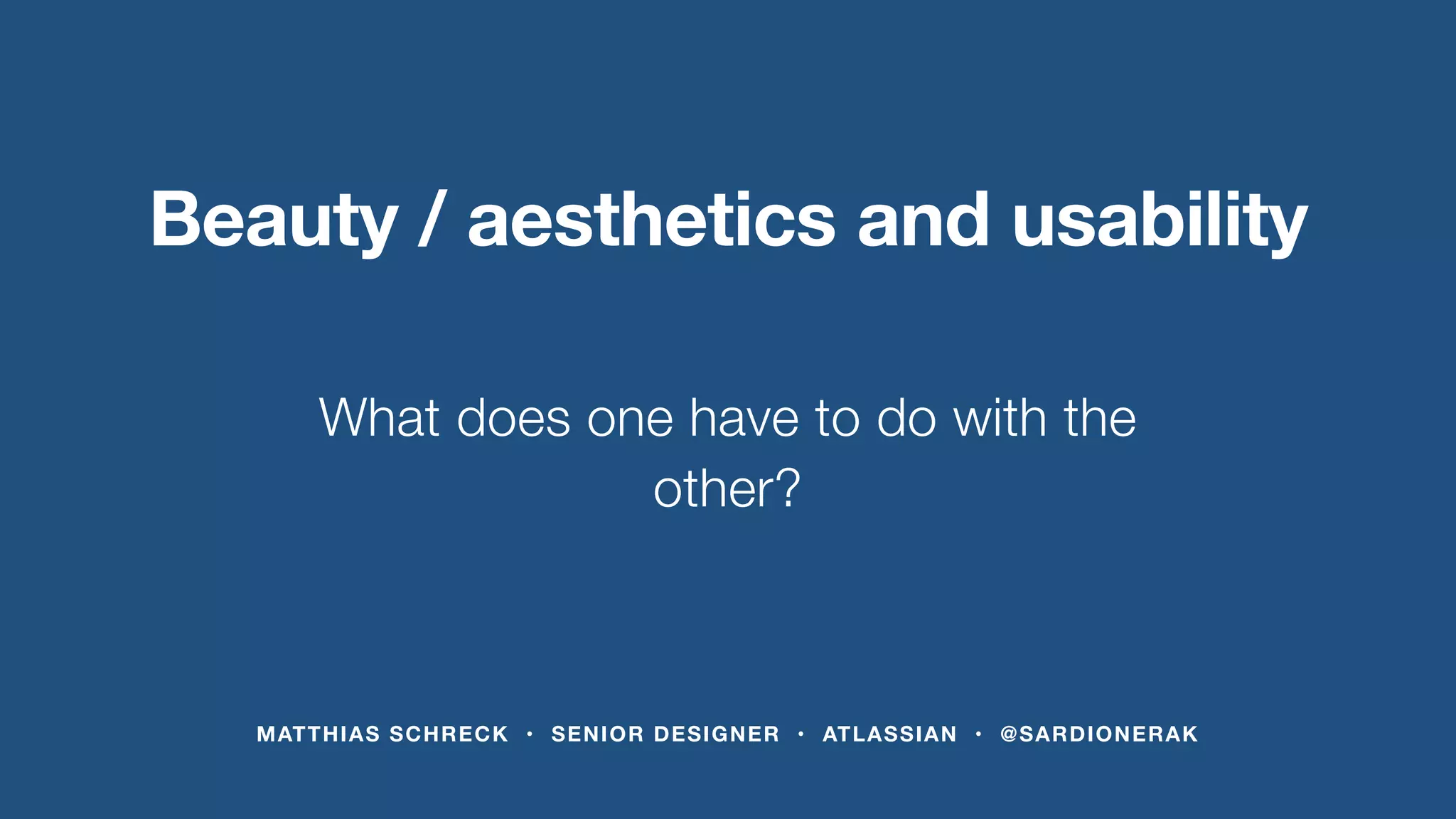 How aesthetics / beauty and usability influence each other in web ...