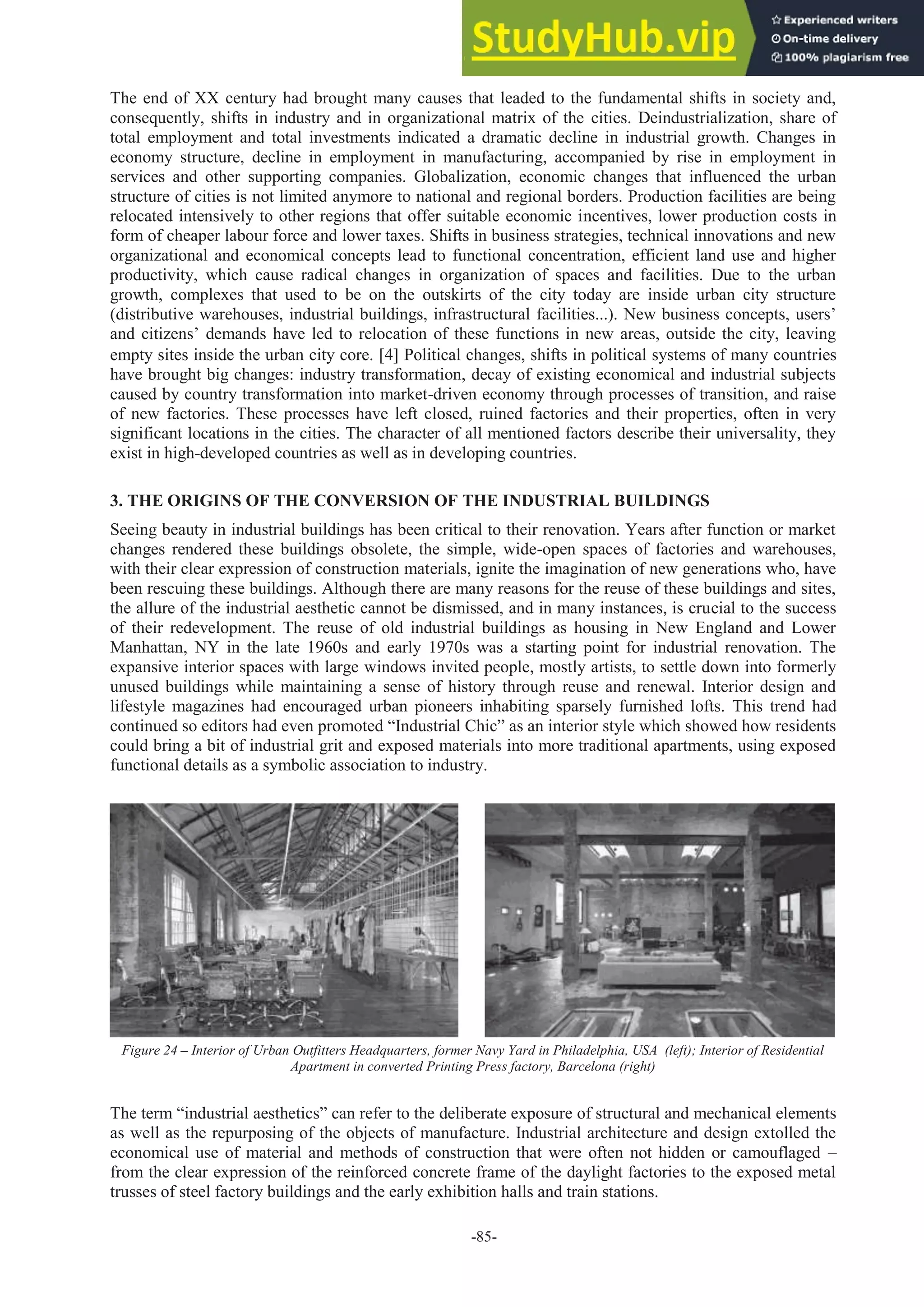 AESTHETICS OF INDUSTRIAL ARCHITECTURE IN THE CONTEXT OF INDUSTRIAL BUILDINGS CONVERSION | PDF