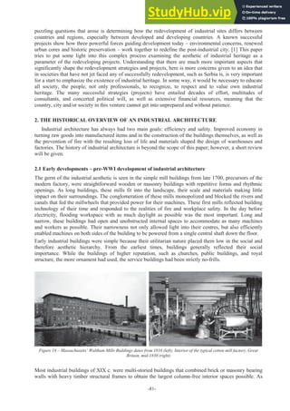 AESTHETICS OF INDUSTRIAL ARCHITECTURE IN THE CONTEXT OF INDUSTRIAL ...