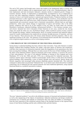 AESTHETICS OF INDUSTRIAL ARCHITECTURE IN THE CONTEXT OF INDUSTRIAL ...