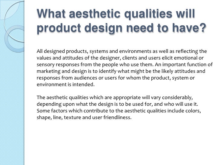 Aesthetics slidecontent