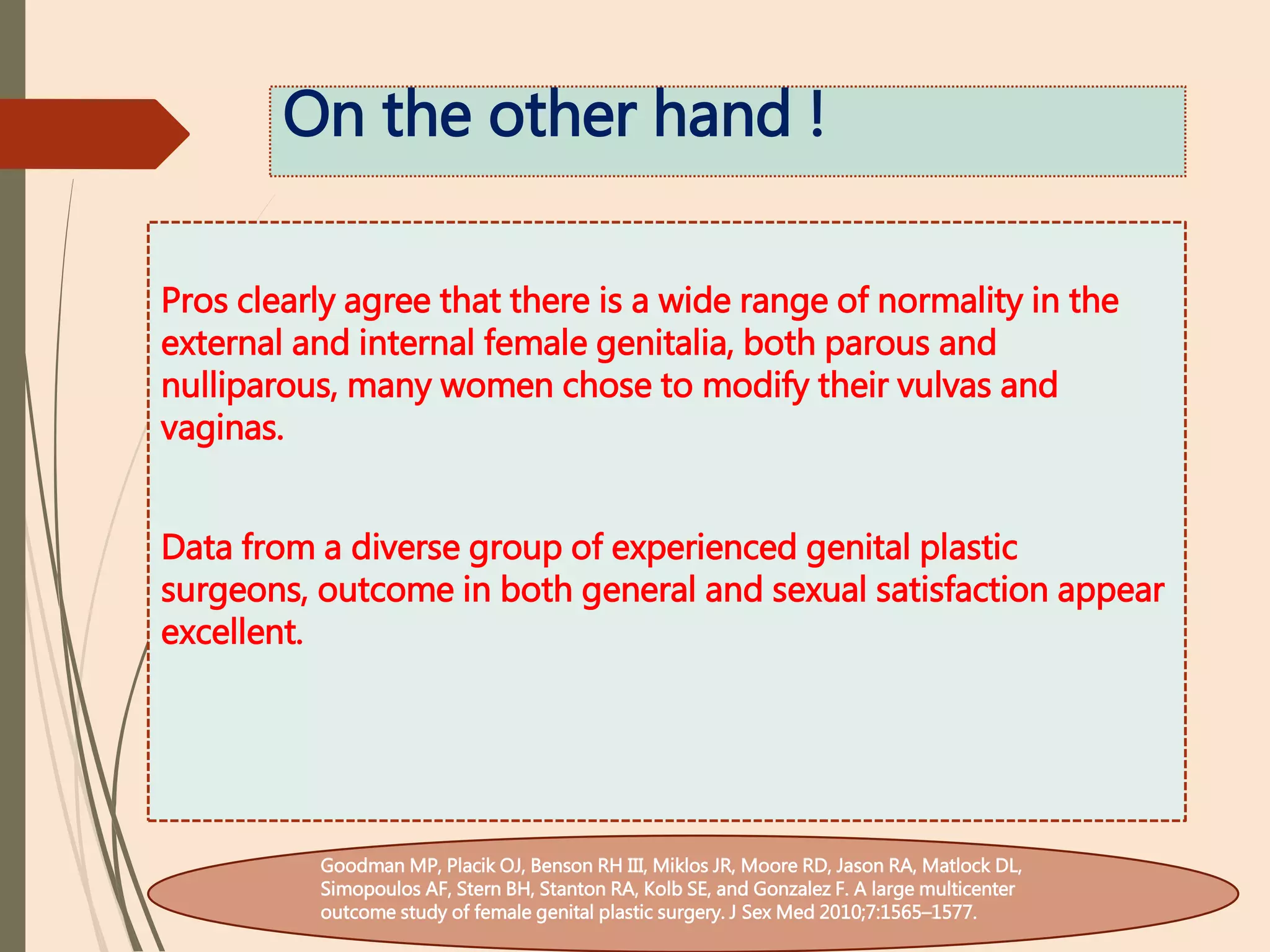 Aesthetic vaginoplasty | PPTX