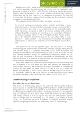 Aesthoecology And Its Implications For Art And Design Education ...