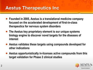 Aestus Non Confidential Intro 062410 | PPT