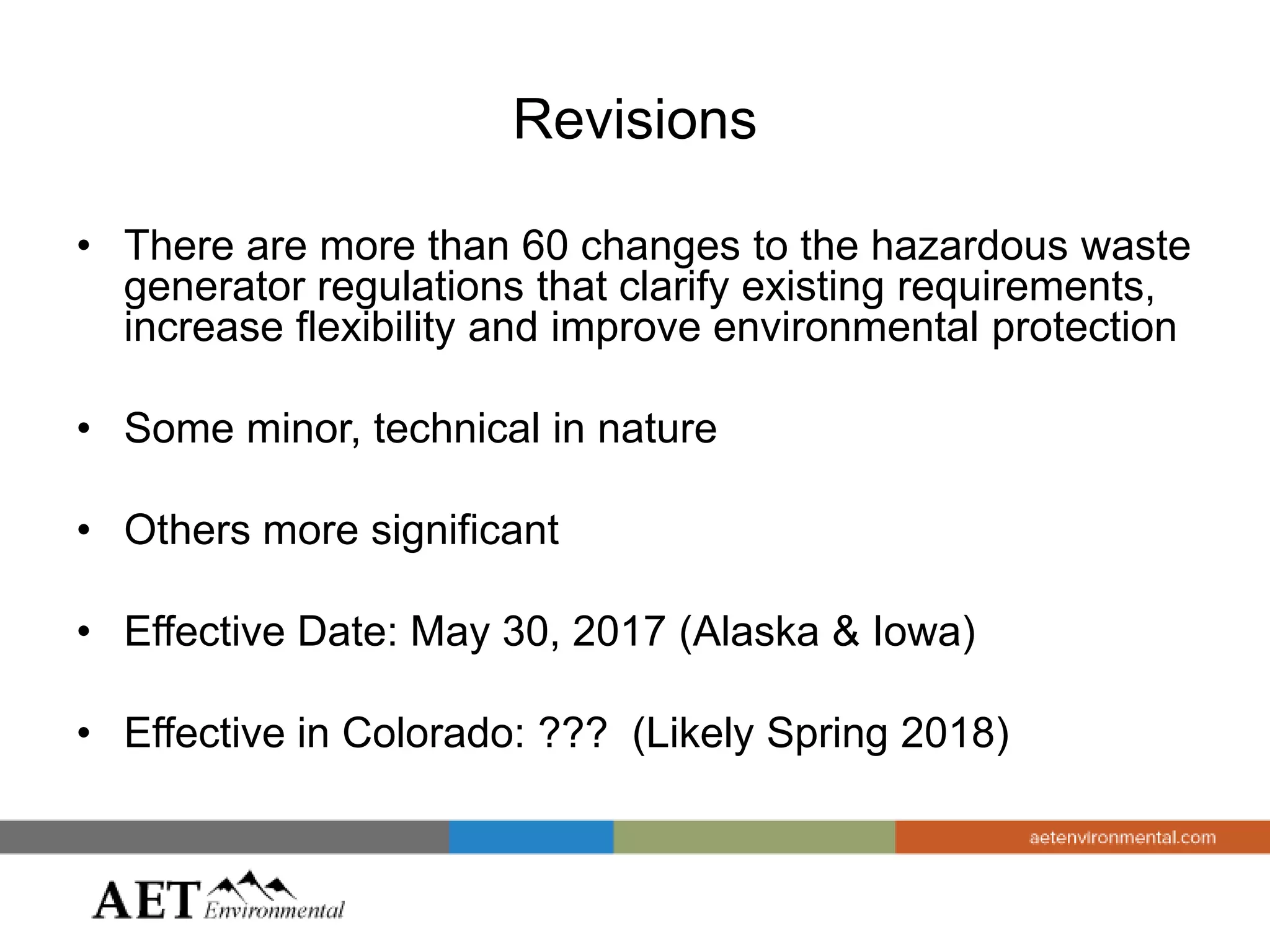Aet presentation-hazardous-waste-generator-improvement-rule-mar.24.17