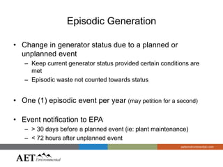 Aet presentation-hazardous-waste-generator-improvement-rule-mar.24.17