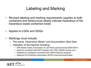 Aet presentation-hazardous-waste-generator-improvement-rule-mar.24.17