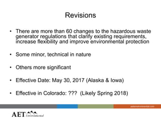 Aet presentation-hazardous-waste-generator-improvement-rule-mar.24.17