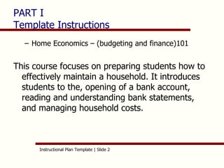 Aet515 Instructional Plan Template 2[Kimberly2] Finaldraft | PPT ...