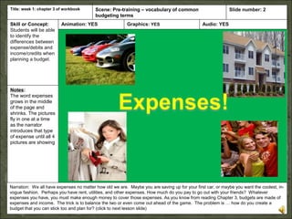 Storyboard on Budgeting 101 | PPT