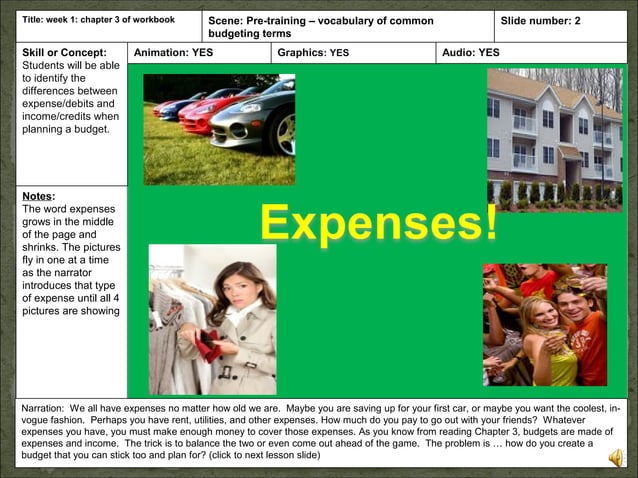 Storyboard on Budgeting 101 | PPT