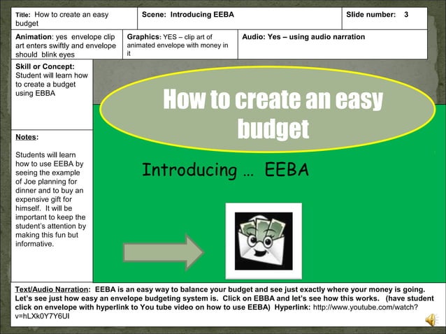 Storyboard on Budgeting 101 | PPT