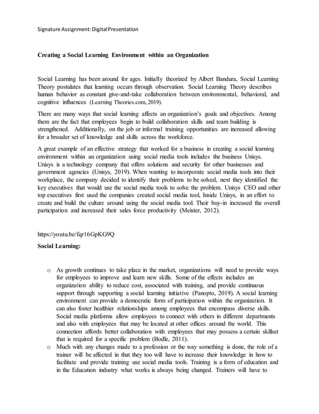 Aet 562 signature assignment | PDF