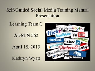Aet 562 week6 social media manual presentation_team c | PPTX | Internet for Beginners | Internet