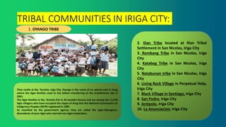Philippine indigenous community AetasAETAS IN IRIGA CITY.pptx
