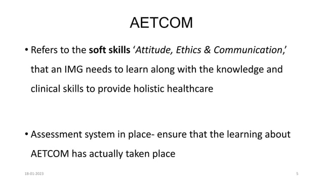 AETCOM.pptx | Infectious Diseases | Diseases and Conditions