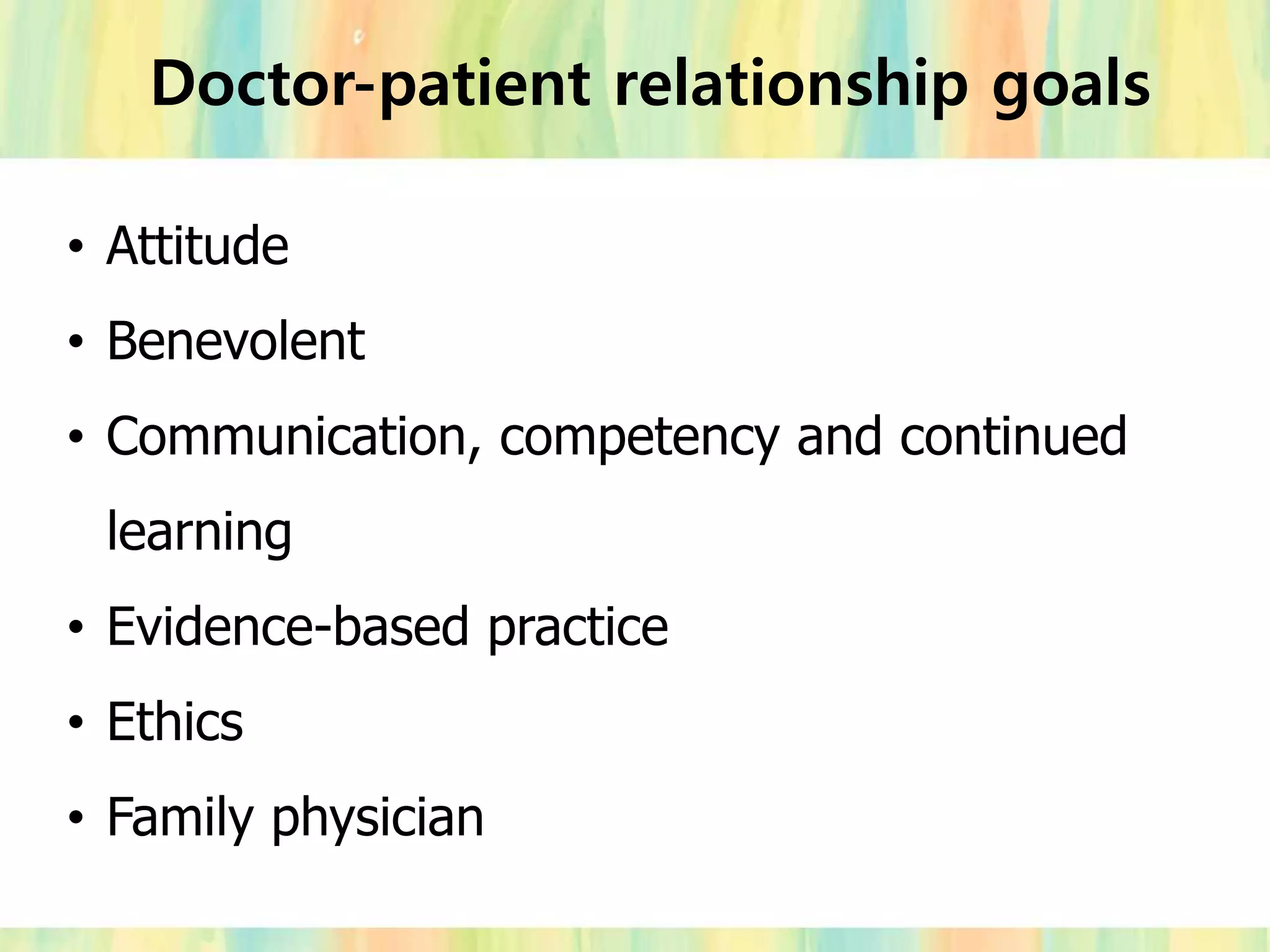 AETCOM 1.3 - Doctor Patient Relationship | PPTX