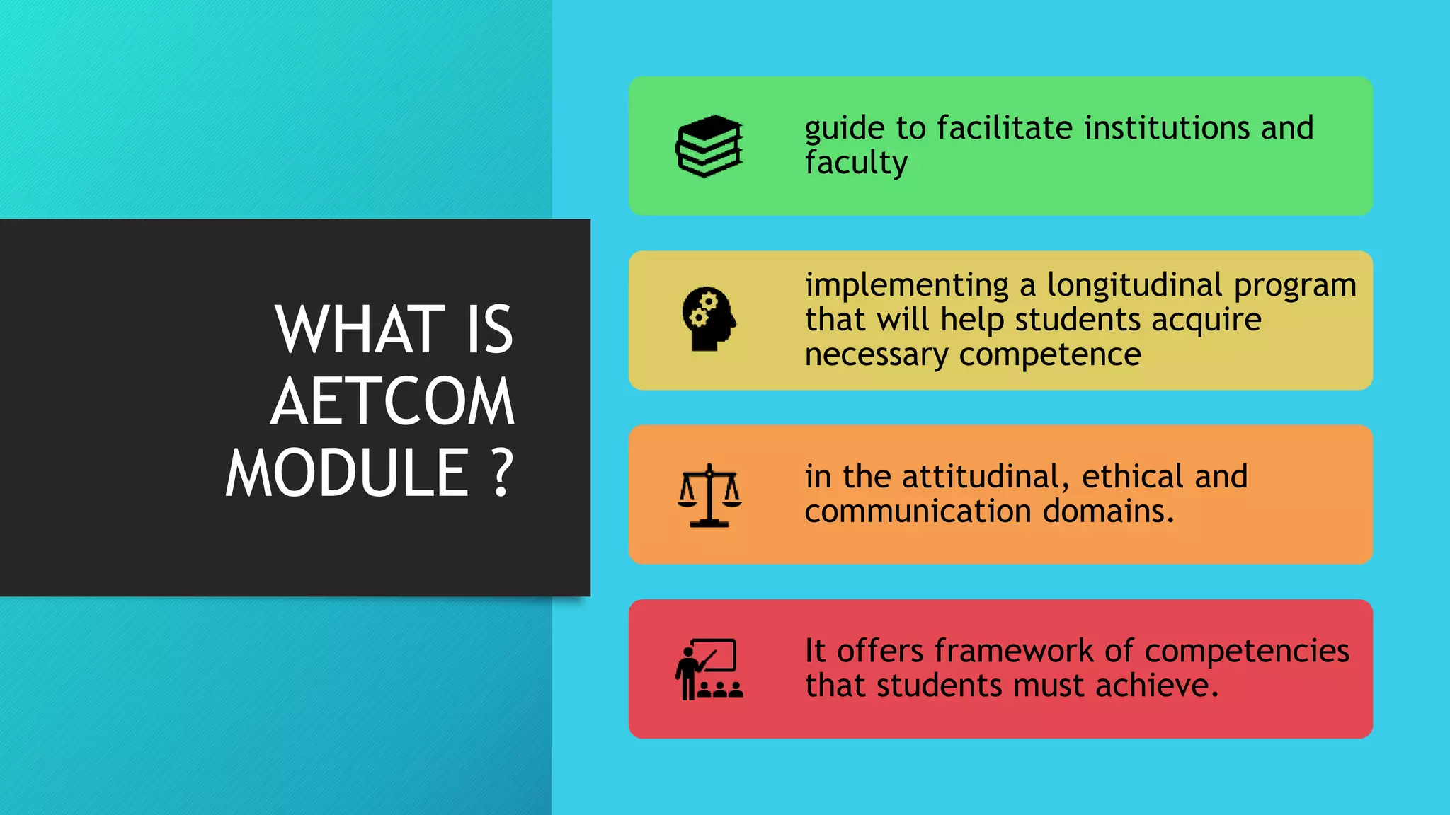 AETCOM ppt by prof satya 2020 | PPTX