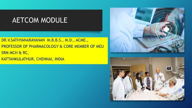 AETCOM ppt by prof satya 2020 | PPTX | Undergraduate Education | College Education