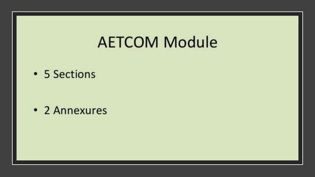 AETCOM ppt by prof satya 2020 | PPTX | Undergraduate Education ...