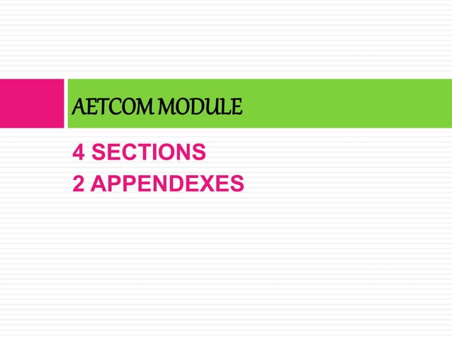 AETCOM [ATTITUDE,ETHICS & COMMUNICATION IN MEDICAL EDUCATION] EDUCATION ...