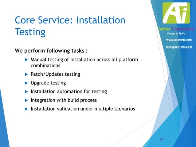 Aether T-Innovations company presentation | PPT