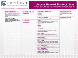 Aethra Telecommunications IP PBX Jan 2014 | PDF