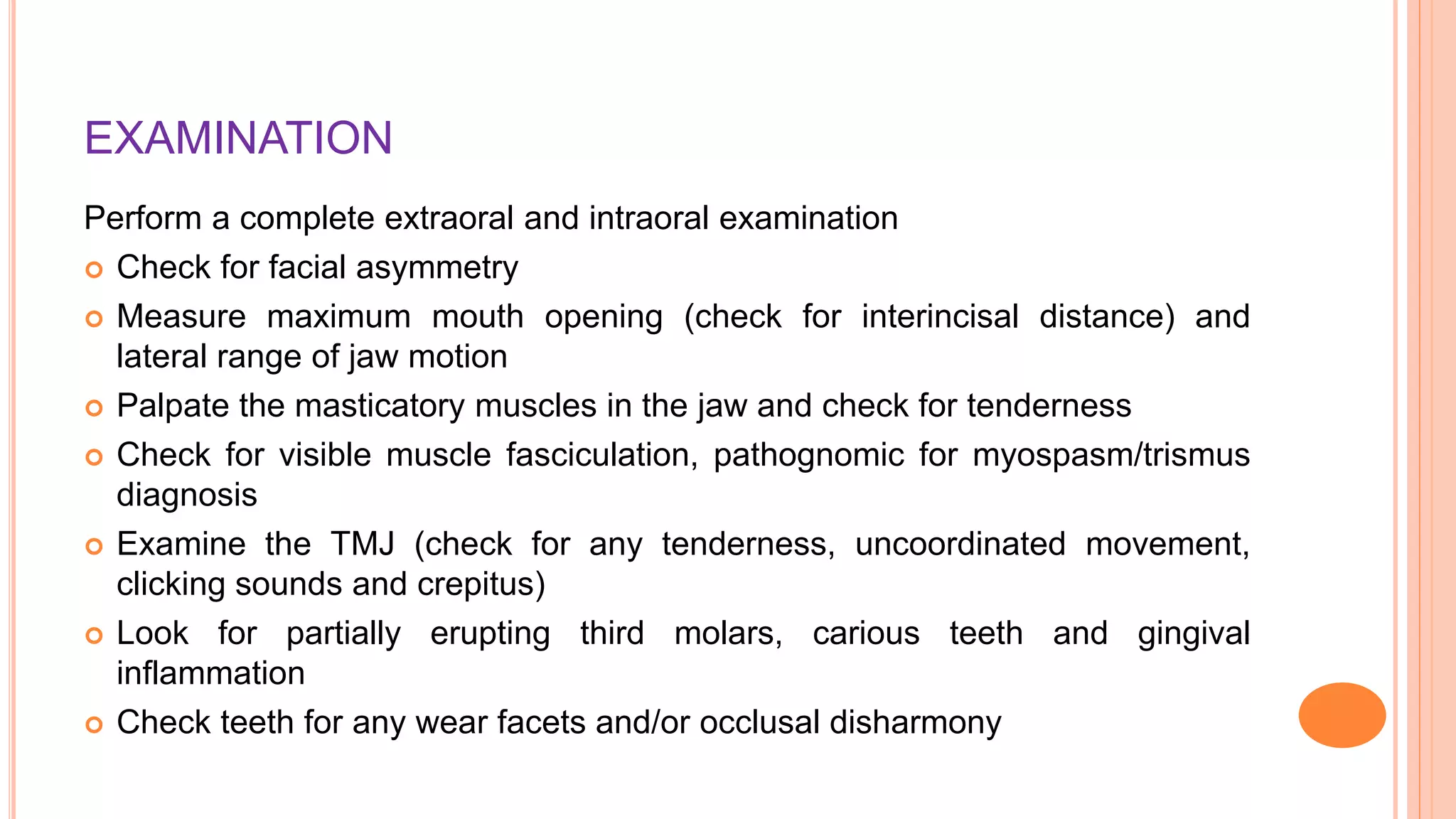 Aetiology and management of trismus | PPTX