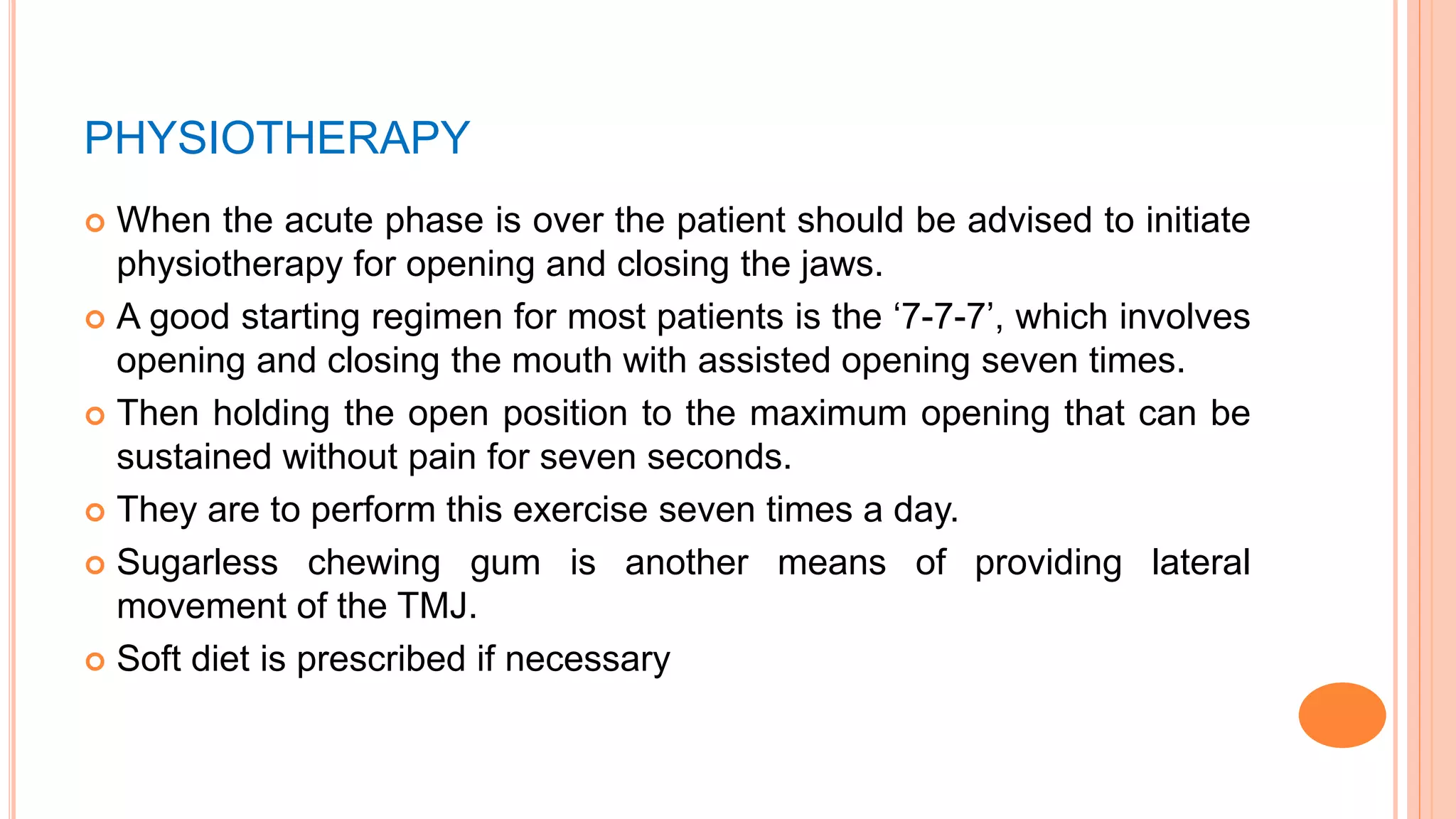 Aetiology and management of trismus | PPTX