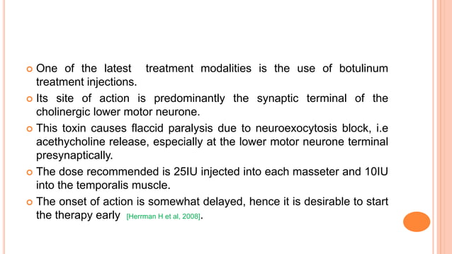 Aetiology and management of trismus | PPTX