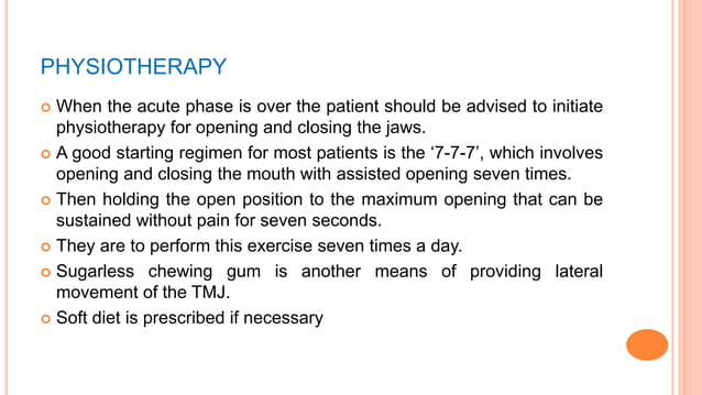 Aetiology and management of trismus | PPTX
