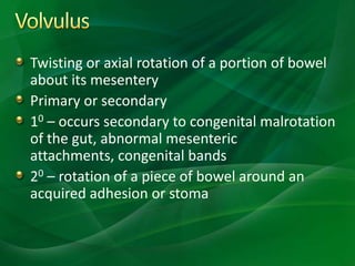 Aetiology of intestinal obstruction | PPTX | Digestive Disorders ...