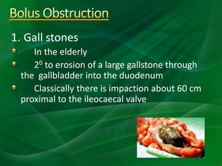 Aetiology of intestinal obstruction | PPTX | Digestive Disorders ...