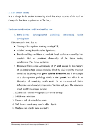 Aetiology of malocclusion / for orthodontists by Almuzian | DOCX