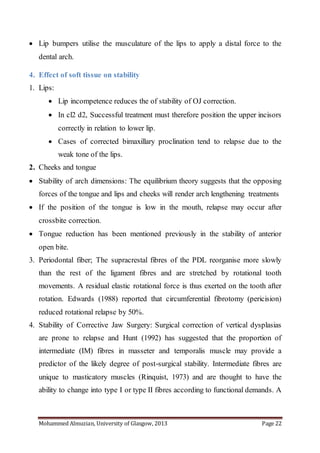Aetiology of malocclusion / for orthodontists by Almuzian | DOCX