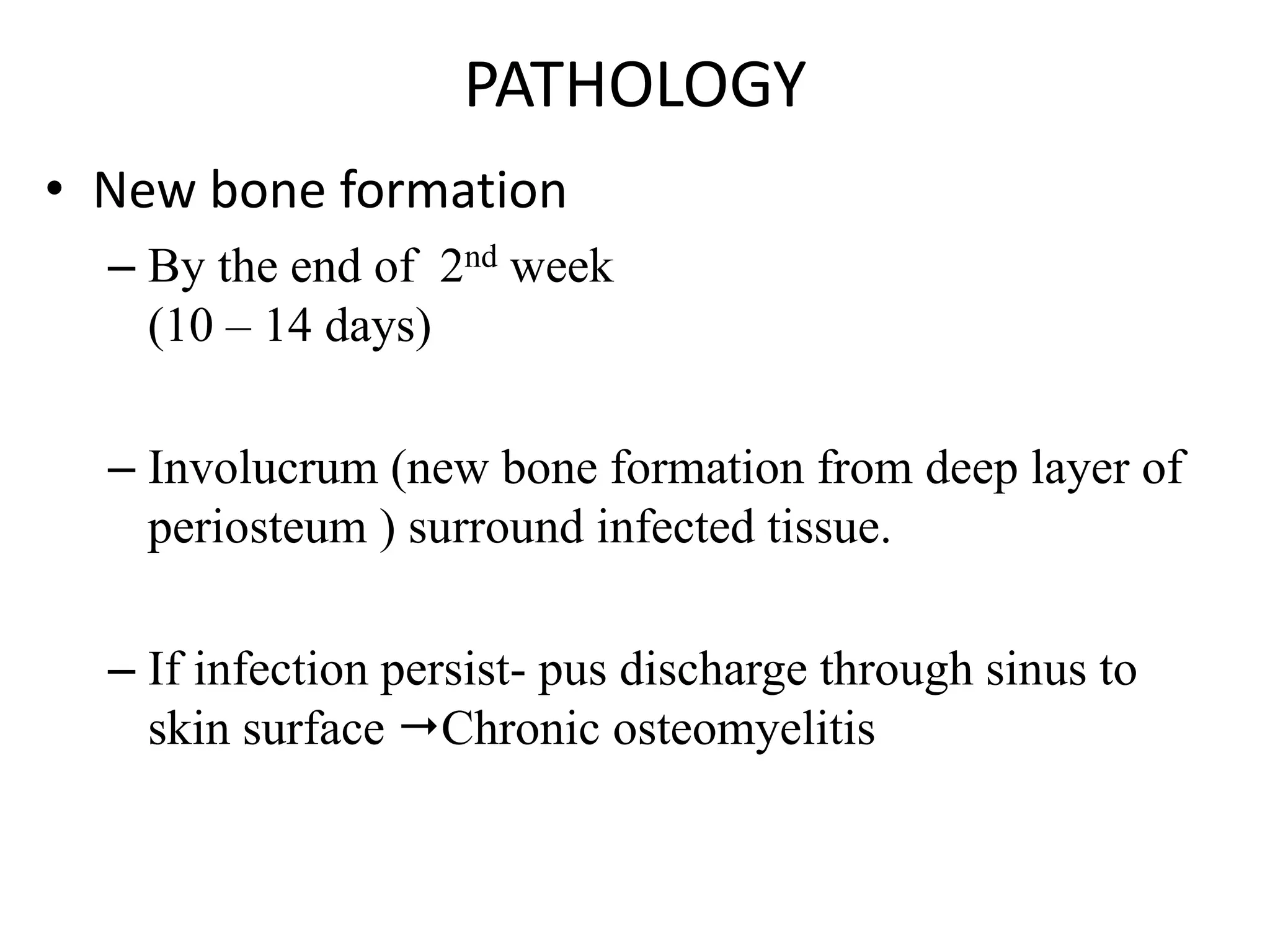 Aetiology, pathology and management of osteomyelitis | PPTX