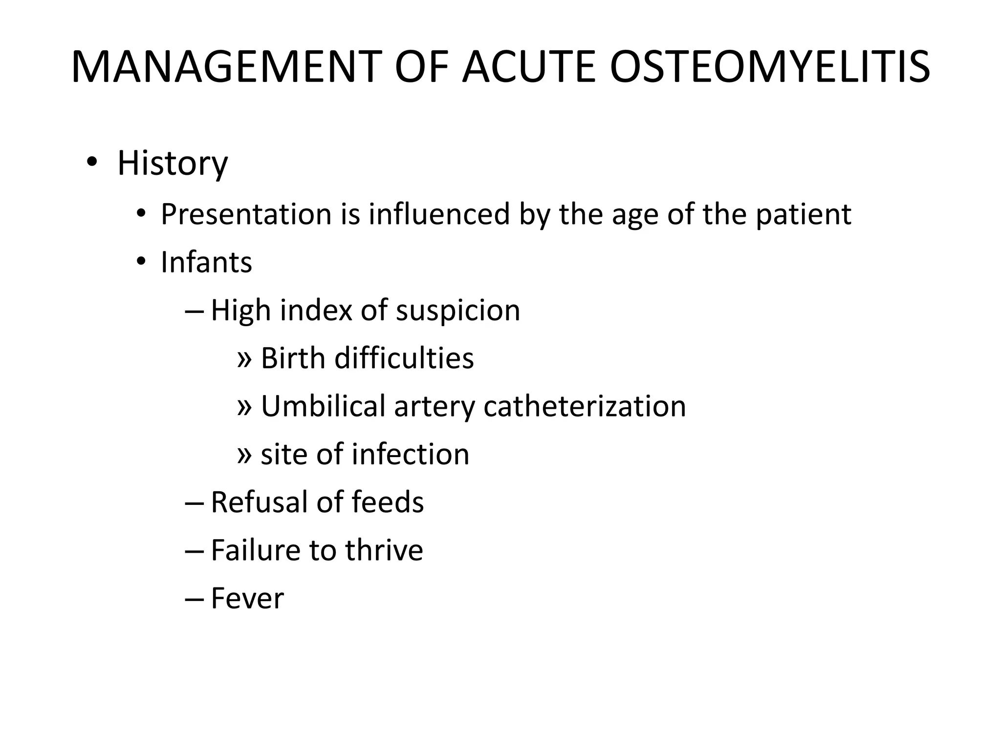 Aetiology, pathology and management of osteomyelitis | PPTX