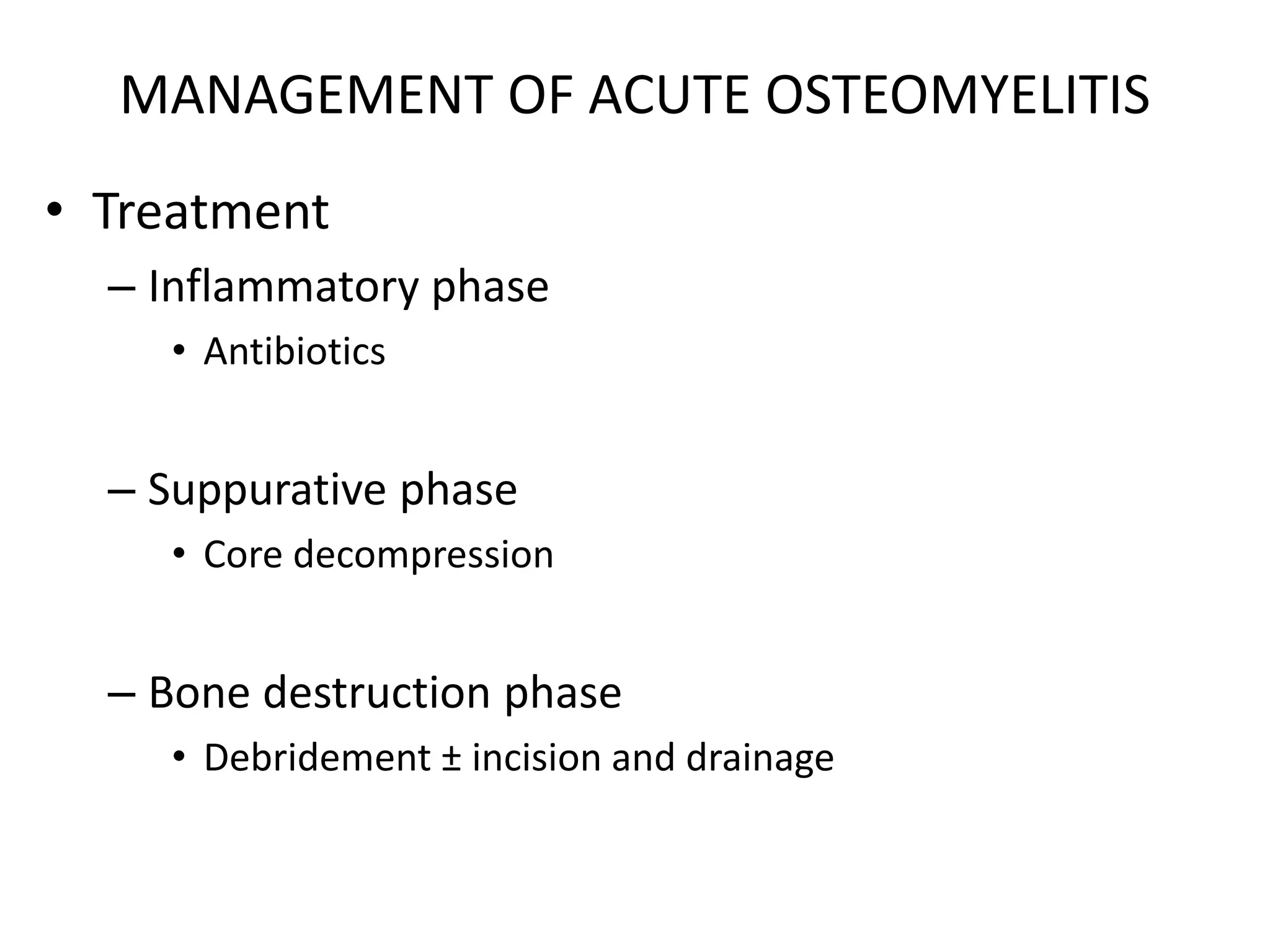 Aetiology, pathology and management of osteomyelitis | PPTX