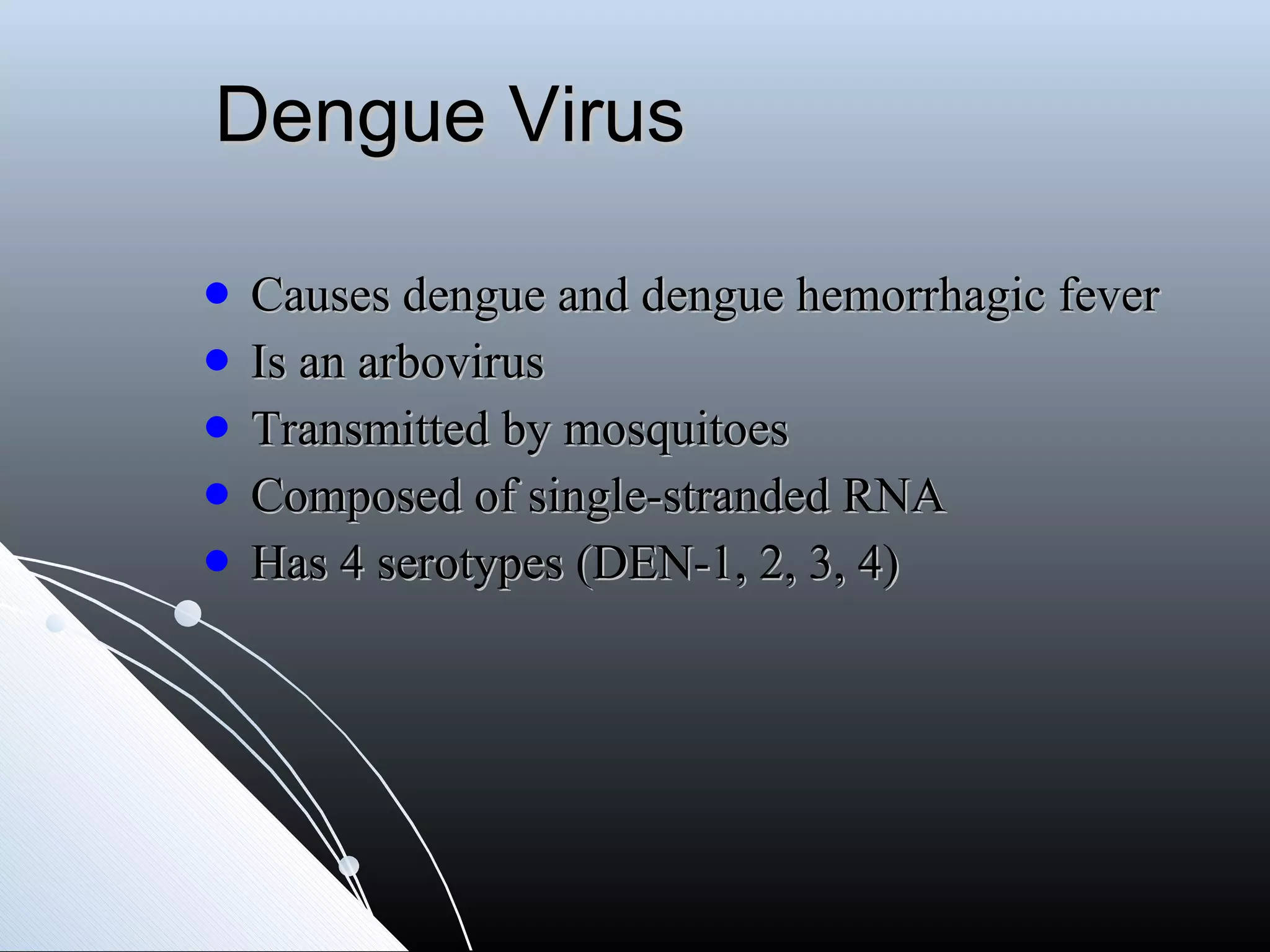 Aetiology,pathophysiology and diagnosis of dengue infection | PPT