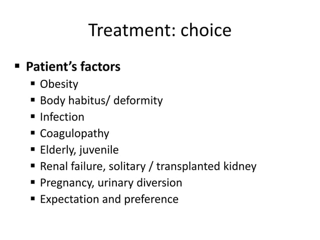 Aetiopathogenesis and treatment of urolithiasis | PPTX | Chemistry ...