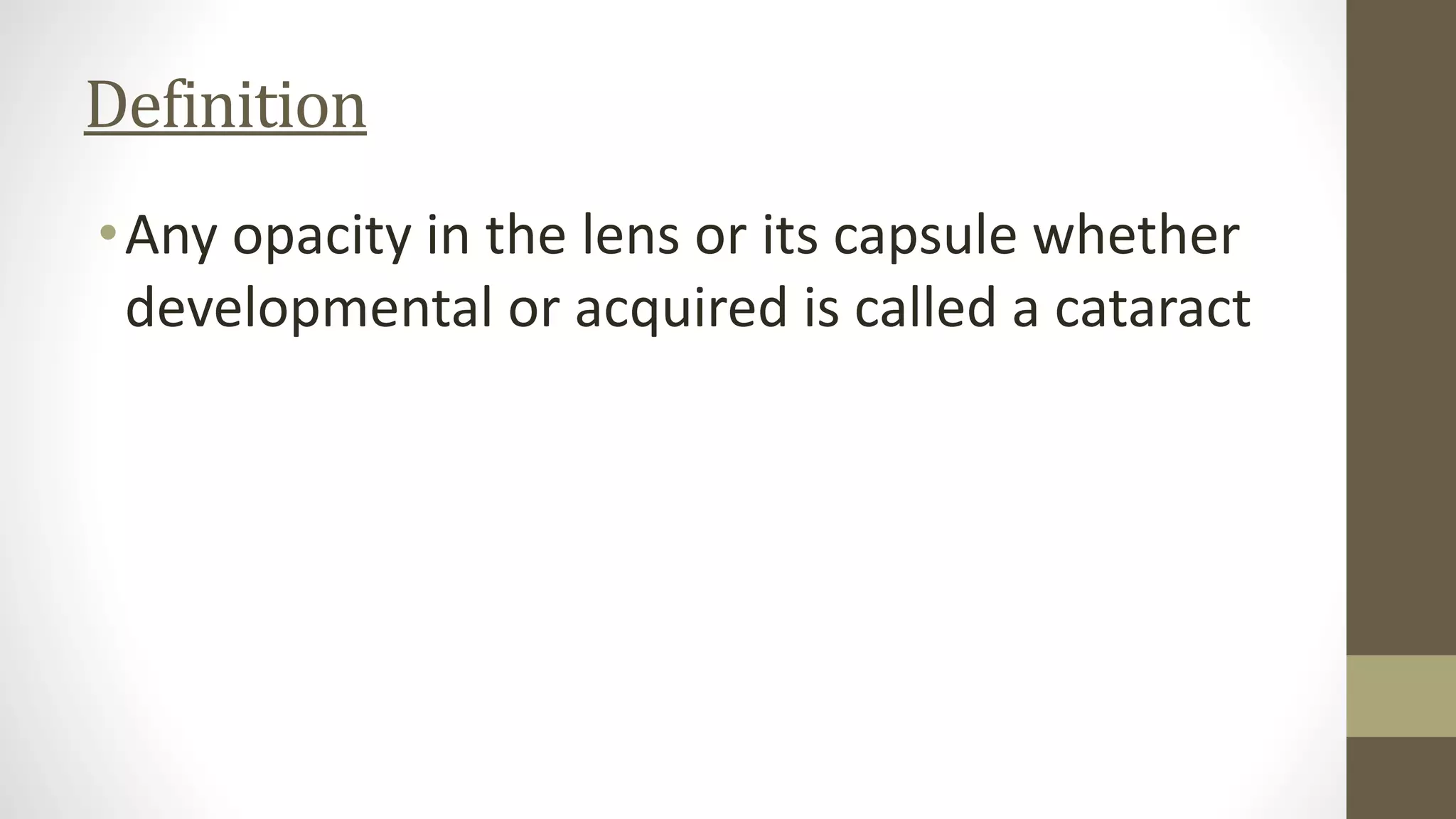 Aetiopathogenesis of cataract | PPTX