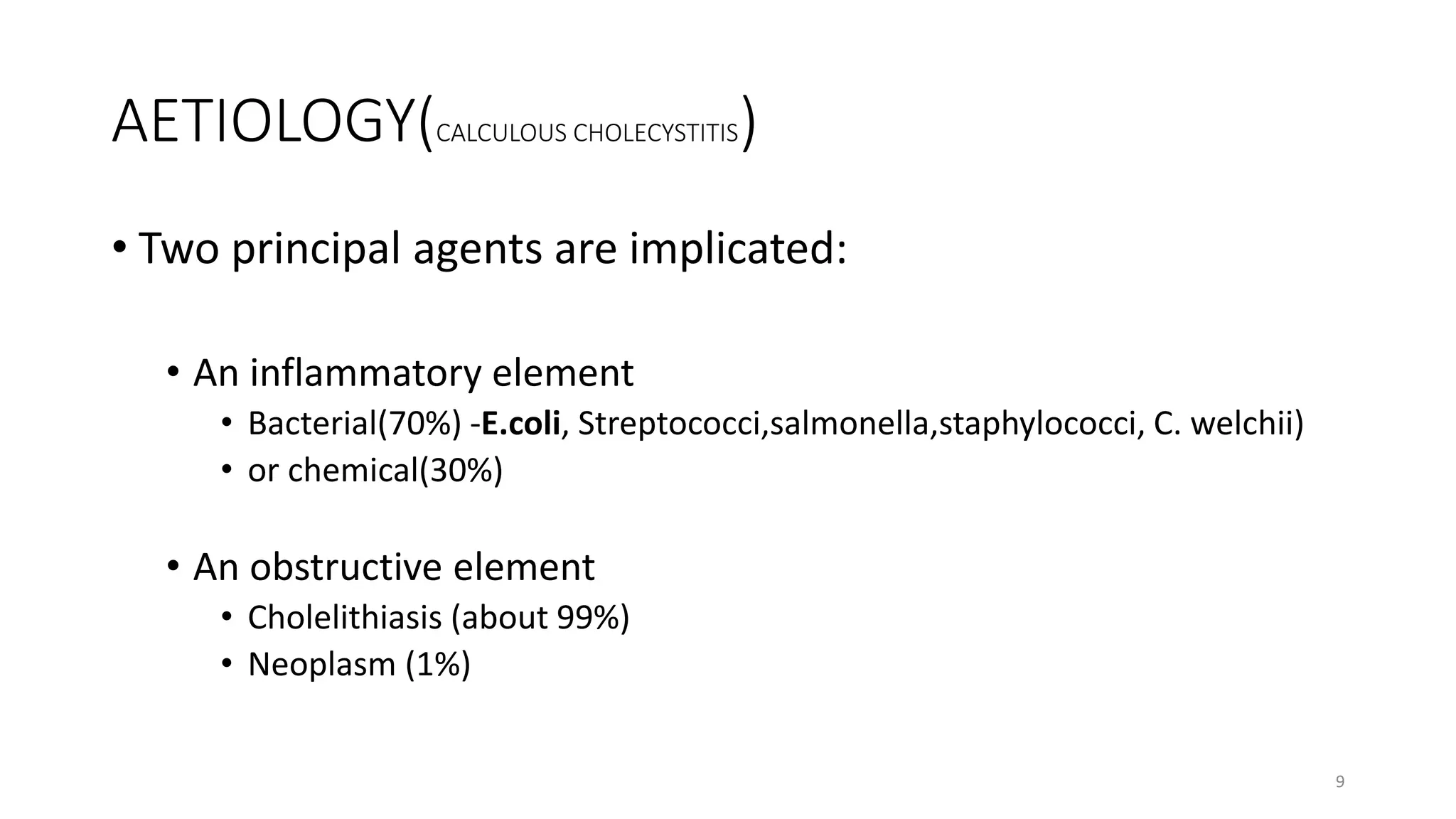 Aetiopathologenesis and management of acute cholecystitis | PDF
