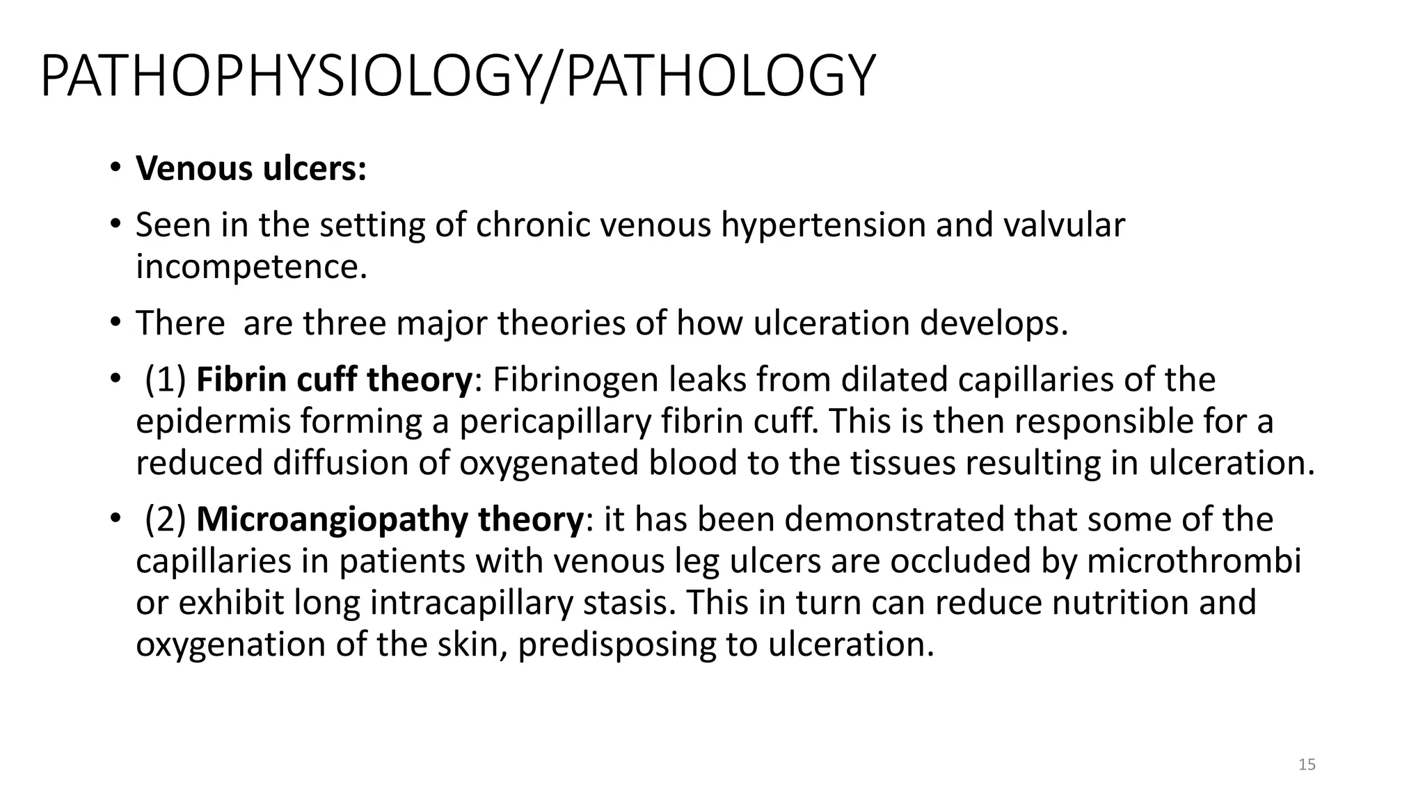Aetiopathology and management of chronic leg ulcers | PDF