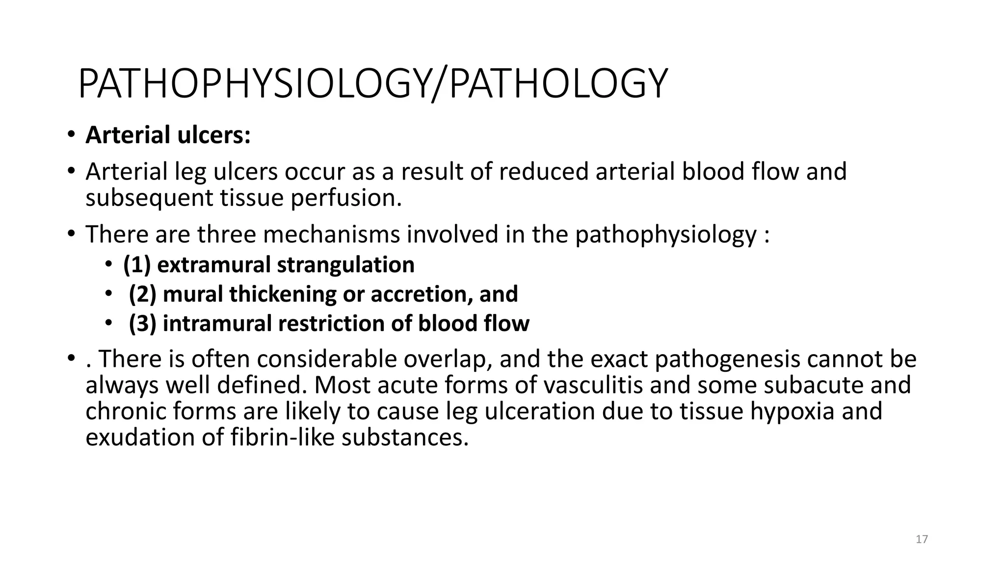 Aetiopathology and management of chronic leg ulcers | PDF