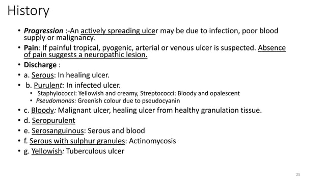 Aetiopathology and management of chronic leg ulcers | PPT