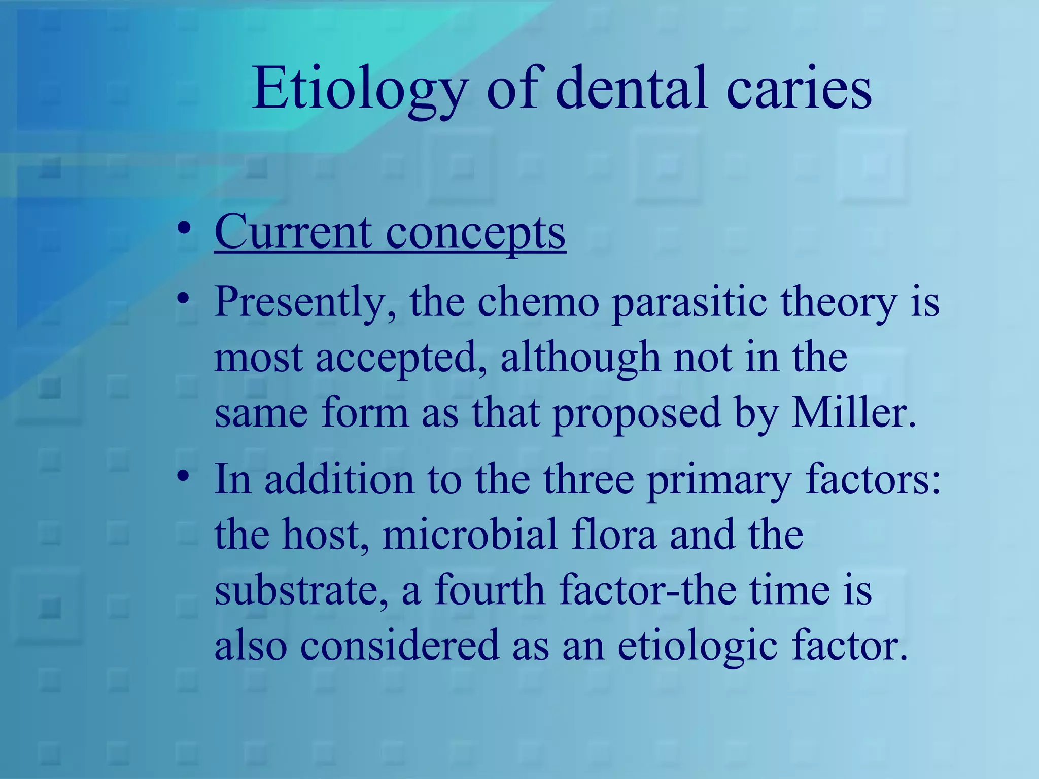 Aetiopathology & classification of caries | PPT