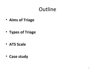 A & E TRAIAGE | PPT