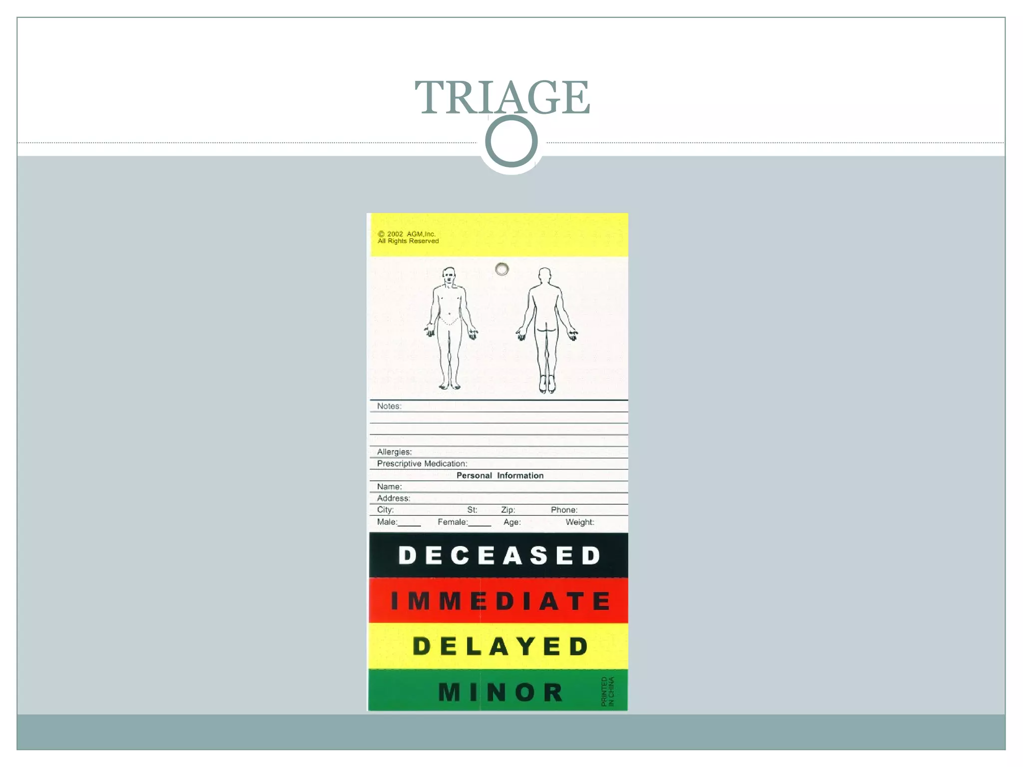 A& e triage pp3 | PPT