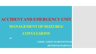 Seizures, it's causes, types, signs and symptoms, management and ...